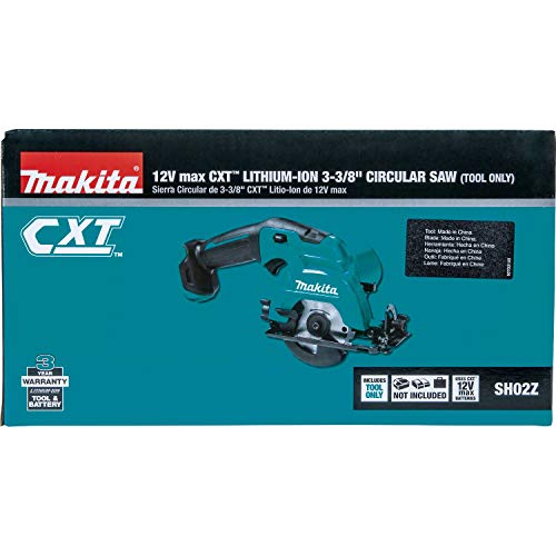Makita SH02Z 12V Max CXT Lithium-Ion Cordless Circular Saw, 3-3/8", Teal