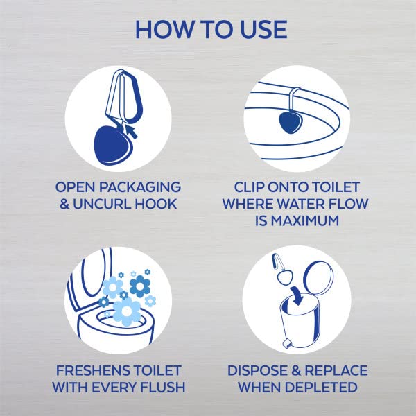 Lysol Automatic In-The-Bowl Toilet Cleaner, Cleans and Freshens Toilet Bowl, Ocean Fresh Scent, 2 Count (Pack of 1)