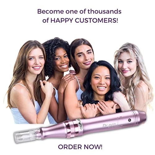Dr. Pen Ultima M7 Professional Kit - Authentic Multi-function Wireless Derma Beauty Pen - Trusty Skin Care Tool Kit - 12pins (0.25mm) х2 + 36pins (0.25mm) х2 + Round Nano (0.25mm) x2 Cartridges