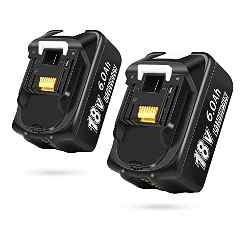 Aoasur 6.0Ah Replacement for Makita 18V Battery 2Packs,Compatible with Makita Battery18V