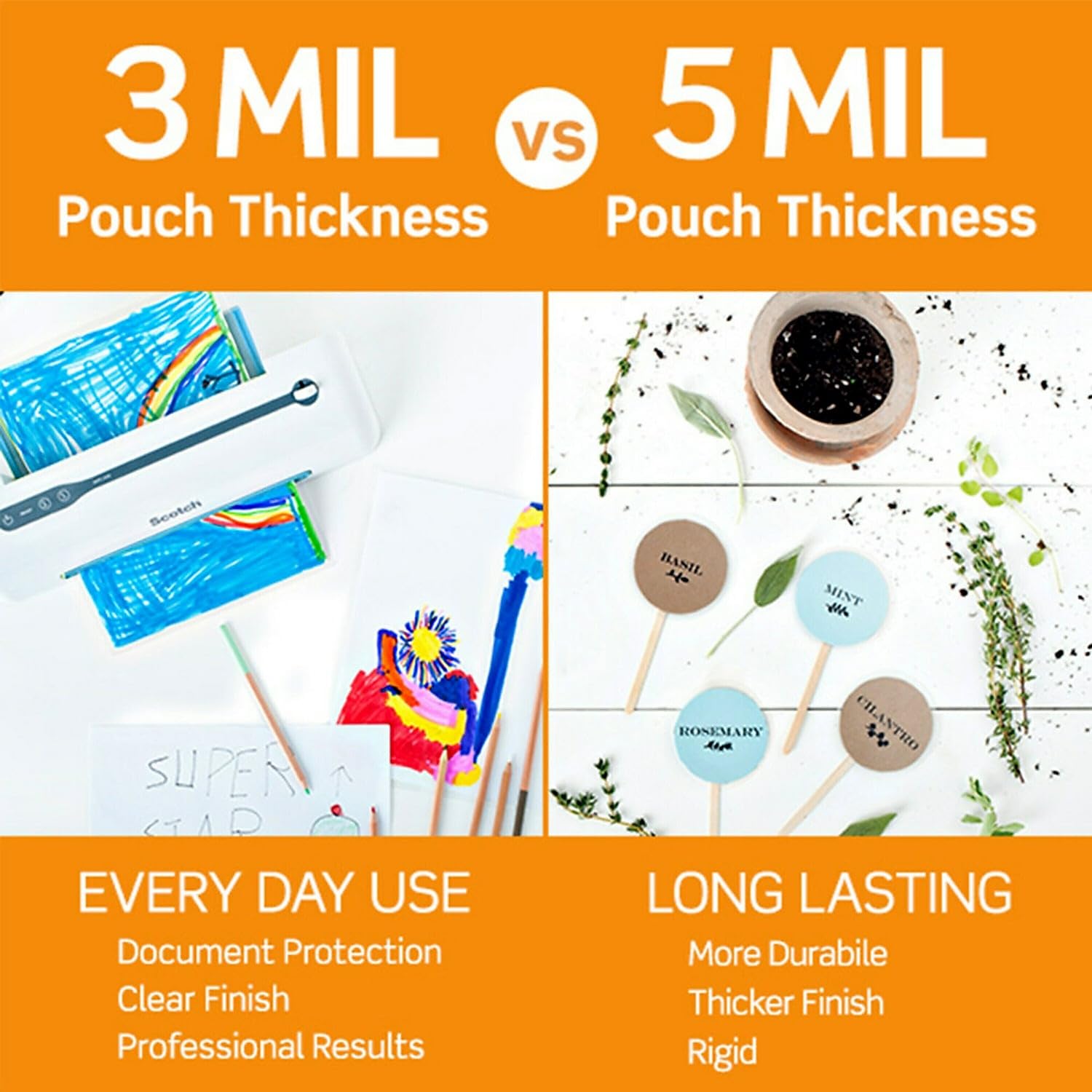 Scotch Tp385625 Menu Size Thermal Laminating Pouches, 3 Mil, 17 1/2 X 11 1/2, 25 Per Pack