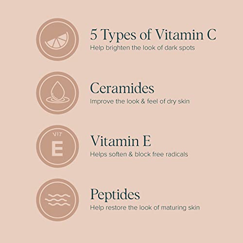 DRMTLGY Vitamin C Moisturizer for Face - 5 Different Types of Vitamin C - Facial Moisturizer for Fine Lines, Wrinkles & Dark Spots (52 ml)