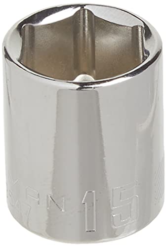 CRAFTSMAN Shallow Socket, Metric, 3/8-Inch Drive, 15mm, 6-Point (CMMT43547)