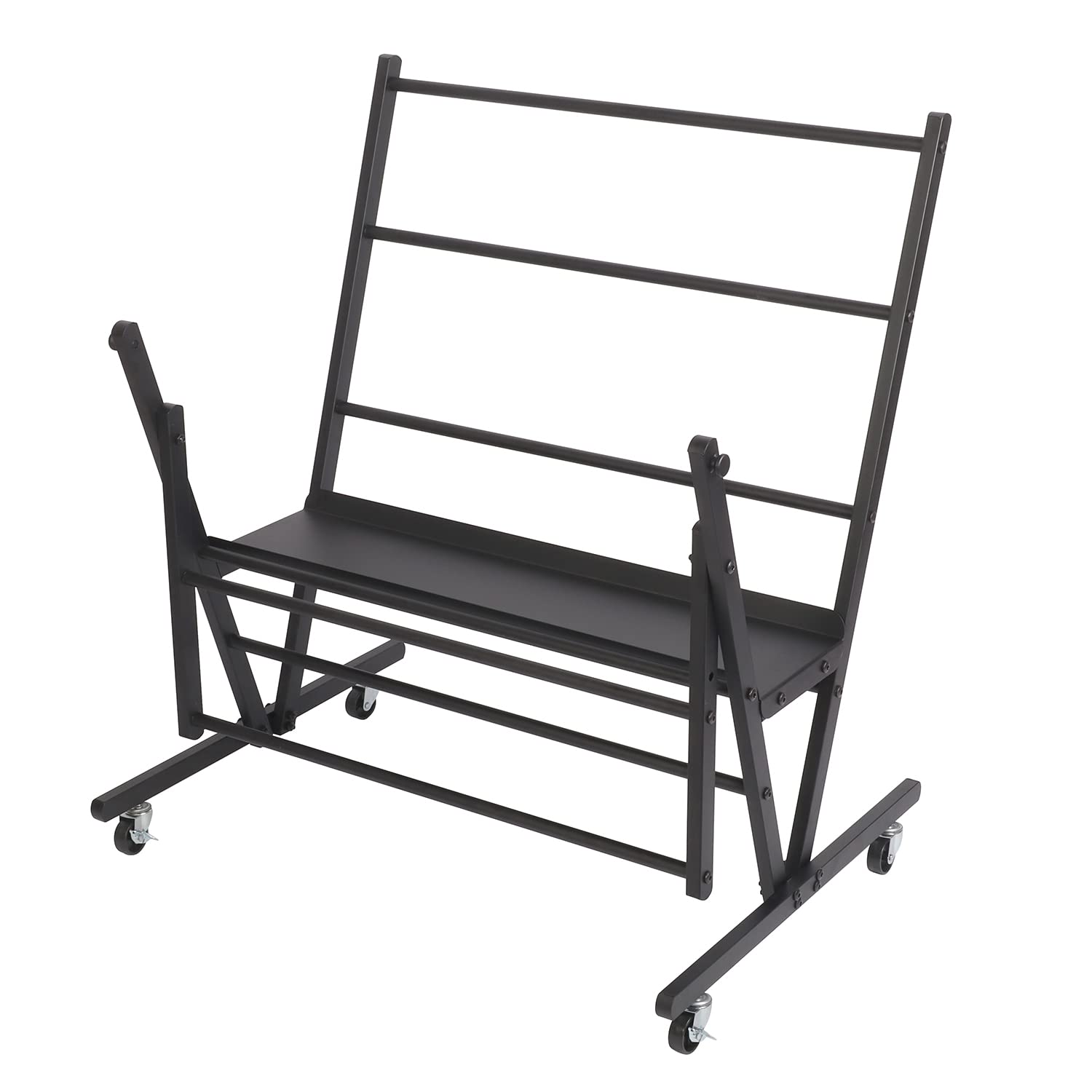 Baoz Art Metal Print Rack Storage Rack Portable Display Rack with Rolling Casters Printing Drying Display for Artworks, Posters, Prints