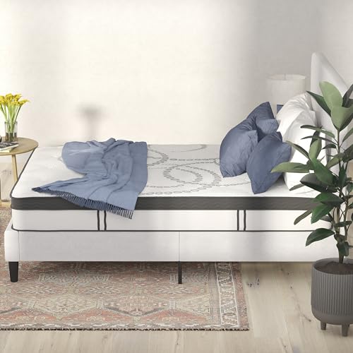 Flash Furniture Capri Comfortable Sleep 10" Hybrid Pocket Spring and Foam Mattress in a Box, Foam Pocket Spring Hybrid Mattress, Queen