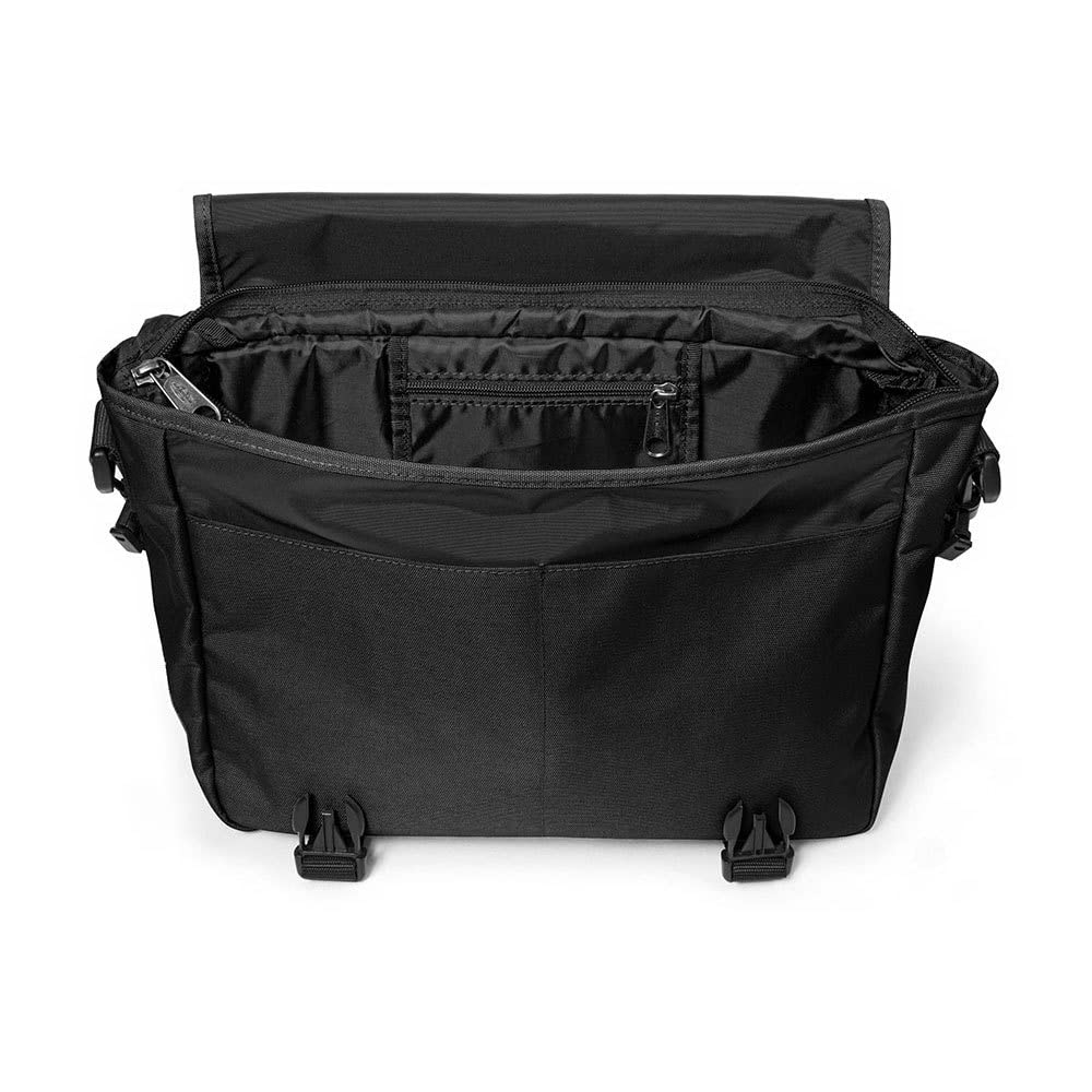 Eastpak Jr Shoulder Bag - For School, Laptop, Travel, Work, or Bookbag - Black