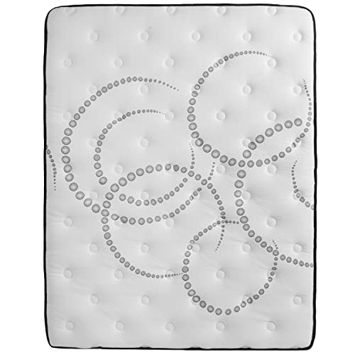 Flash Furniture Capri Comfortable Sleep 10" Hybrid Pocket Spring and Foam Mattress in a Box, Foam Pocket Spring Hybrid Mattress, Queen
