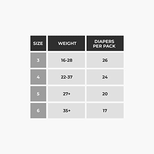 The Honest Company Clean Conscious Overnight Diapers | Plant-Based, Sustainable | Sleepy Sheep | Club Box, Size 6 (35+ lbs), 42 Count