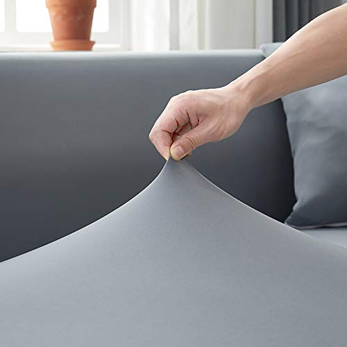 TVPFM Sofa Cover for Pets for Sofa Stretch Polyester Sofa Slipcover,L Shape Couch Covers for Sectional,1-Piece Universal Sofa Cover-Blue 4 Seater(1pic)
