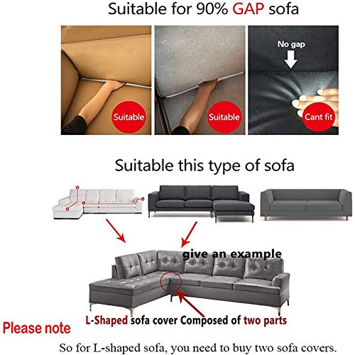 TVPFM Sofa Cover for Pets for Sofa Stretch Polyester Sofa Slipcover,L Shape Couch Covers for Sectional,1-Piece Universal Sofa Cover-Blue 4 Seater(1pic)