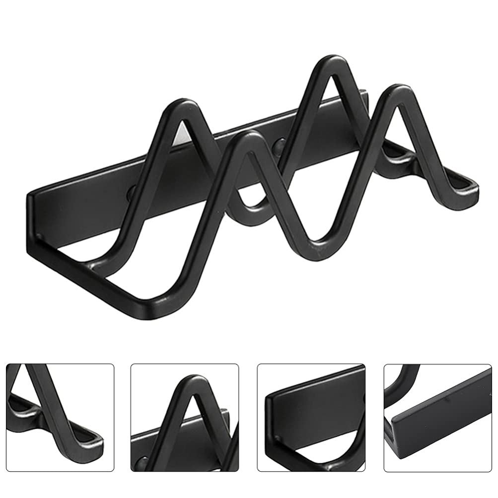 Cabilock Pot Lid Rack Wall Mounted Adhesive Pan Pot Cover Storage Rack Shelf Chopping Board Holder Drain Rack for Kitchen Home