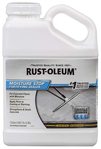 Rust-Oleum 301239 Concrete Moisture Stop Fortifying Sealer, Clear