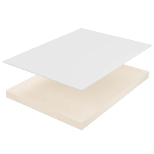 Modway Mila 6” Queen Mattress - Firm 6 Inch Queen Mattress - 10-Year Warranty, White