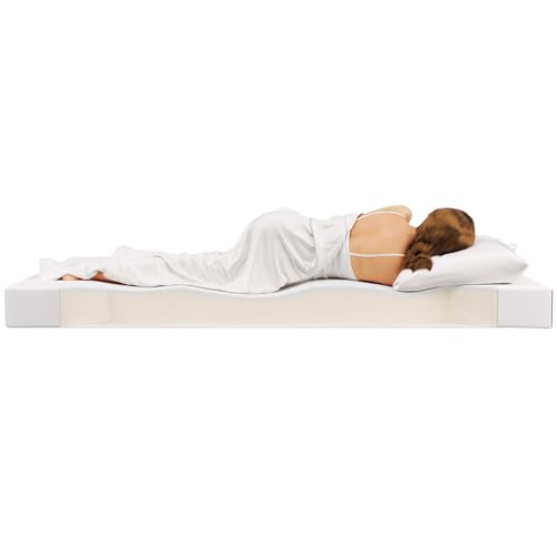 Modway Mila 6” Queen Mattress - Firm 6 Inch Queen Mattress - 10-Year Warranty, White