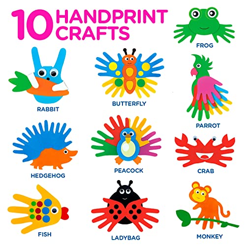 Arts and Craft Kit for Toddlers and Preschoolers, Easy Crafts for Kids Ages 3-5 โ Animal Craft Set Includes Supplies and Instructions