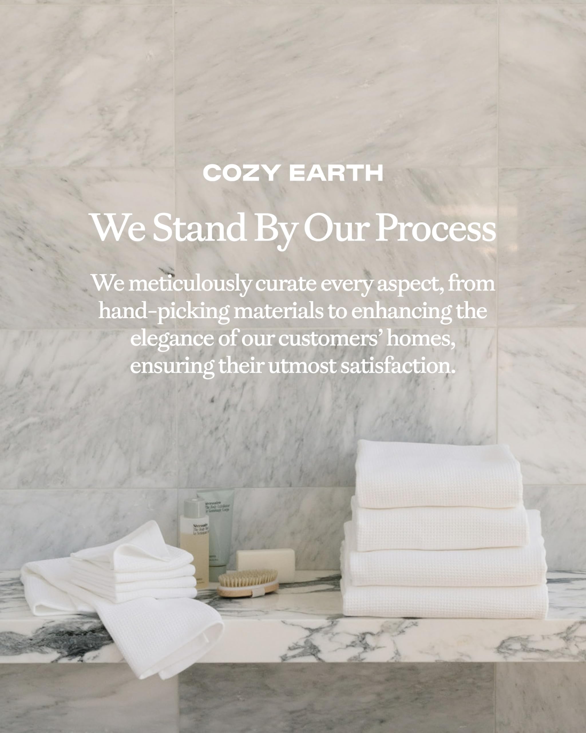Cozy Earth White Waffle Bath Sheets