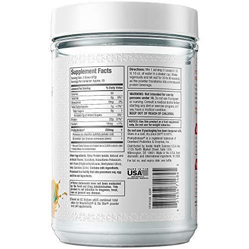 Whey Protein Powder | MuscleTech Clear Whey Protein Isolate | Whey Isolate Protein Powder for Women & Men | Clear Protein Drink | 22g of Protein, 90 Calories | Orange Dreamsicle, 1.1lb (19 Servings)