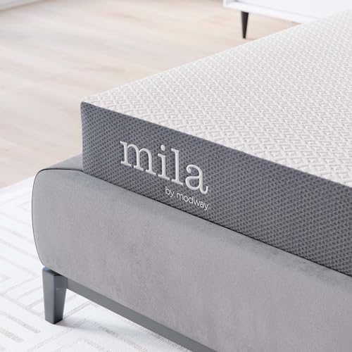 Modway Mila 6” Queen Mattress - Firm 6 Inch Queen Mattress - 10-Year Warranty, White