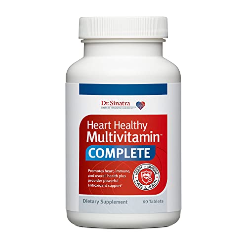 Dr. Stephen Sinatra’s Heart Healthy Multivitamin Complete for Heart, Total Body, Immune, and Mood Support and More with Essential Vitamins Plus Sensoril Ashwagandha