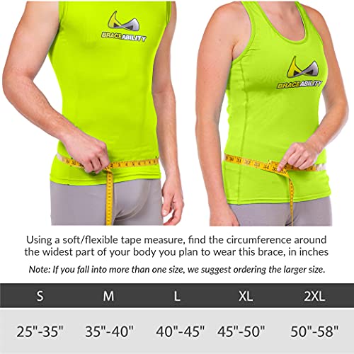 BraceAbility TLSO Full-Body Back Brace Support - Hard Turtle Shell Jacket for Thoracic Kyphosis, Parkinson's Disease, Fractured Spine, Scoliosis, Postural Correction, Post-Surgery Recovery (XL)