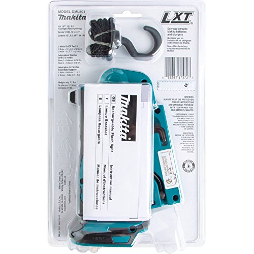 Makita DML801 18V LXT Lithium-Ion Cordless 12 L.E.D. Flashlight, Flashlight Only, Black