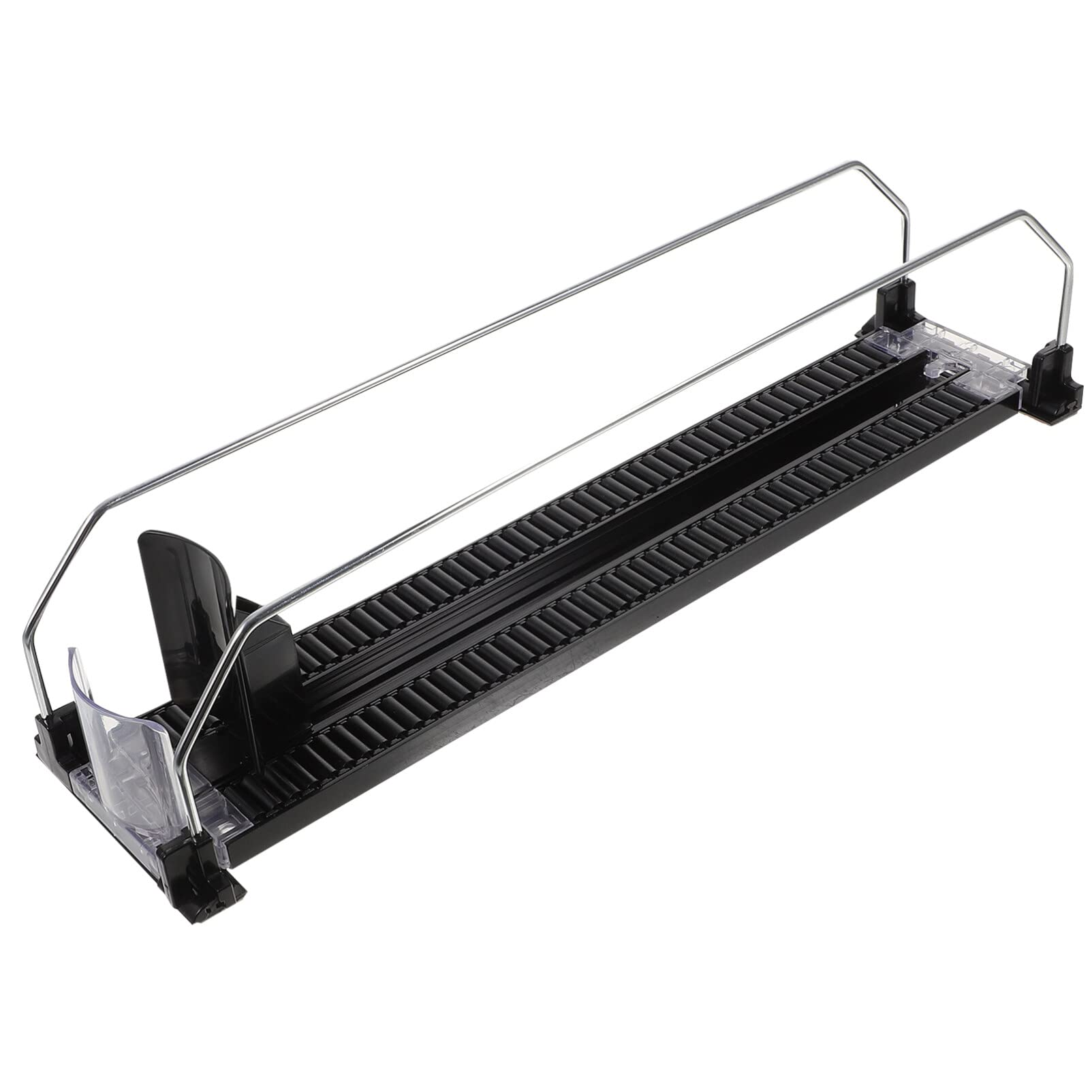 Plastic Pusher Tray Rack Automatic Vending Machine Sliding Organizer Fast Pusher Glide Pull Out Cabinet Shelf Kitchen Drink Storage Holder 35. 5x9cm