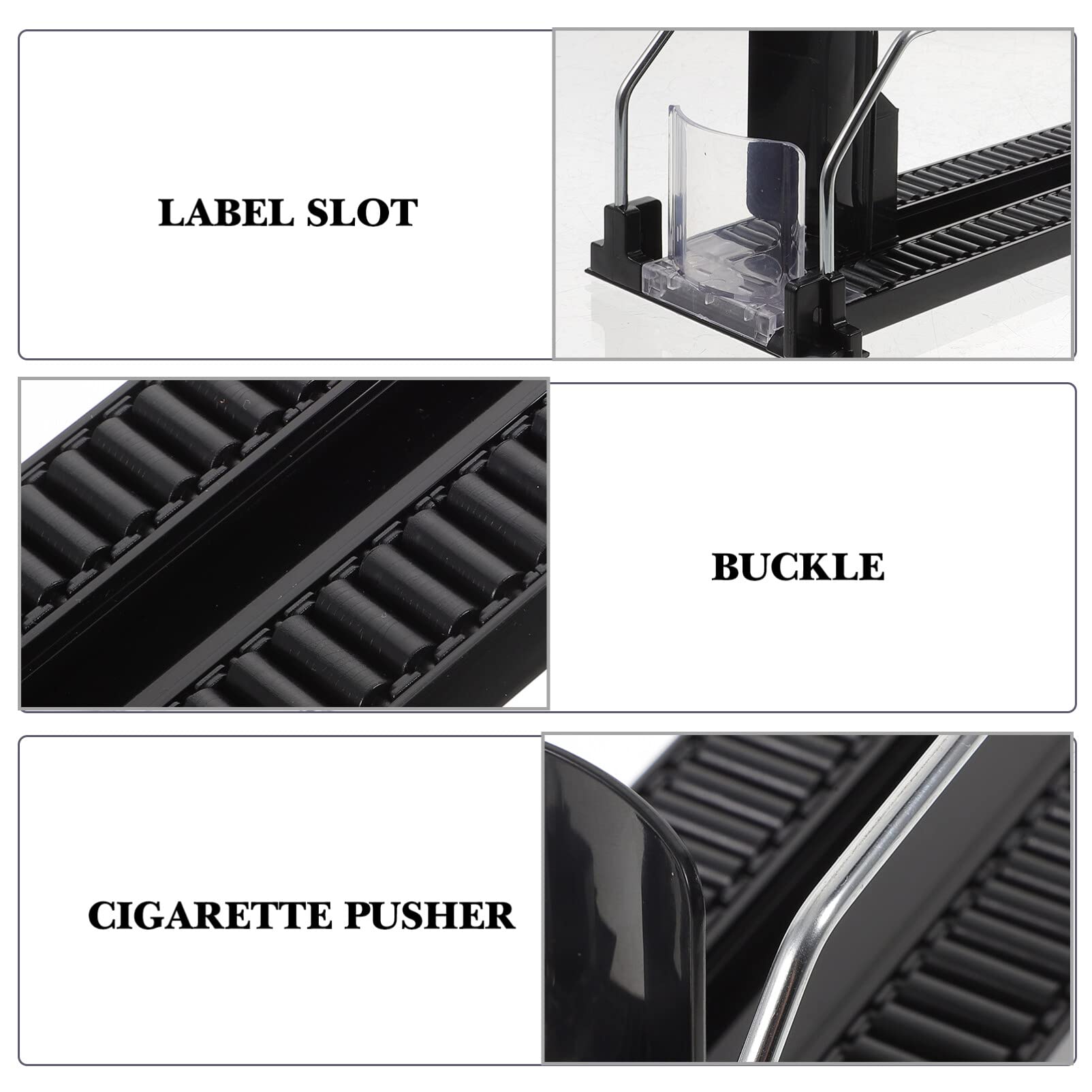 Plastic Pusher Tray Rack Automatic Vending Machine Sliding Organizer Fast Pusher Glide Pull Out Cabinet Shelf Kitchen Drink Storage Holder 35. 5x9cm