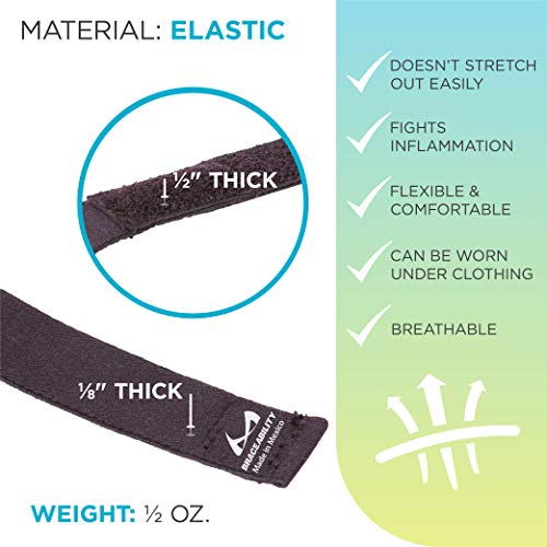 BraceAbility Epicondylitis Brace | Elbow Strap for Medial / Lateral Epicondyle Pain and Tendonitis Arm Compression Support Band for Men or Women (One Size Fits Most)