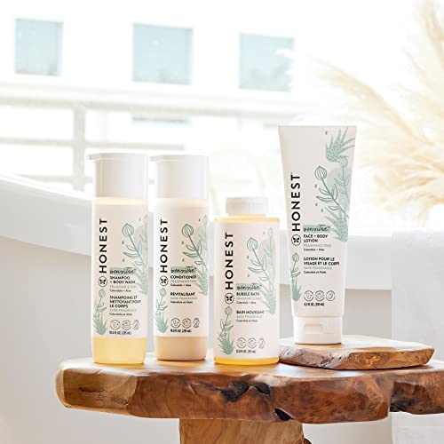 The Honest Company Foaming Bubble Bath | Gentle for Baby | Naturally Derived, Tear-free, Hypoallergenic | Fragrance Free Sensitive, 12 fl oz