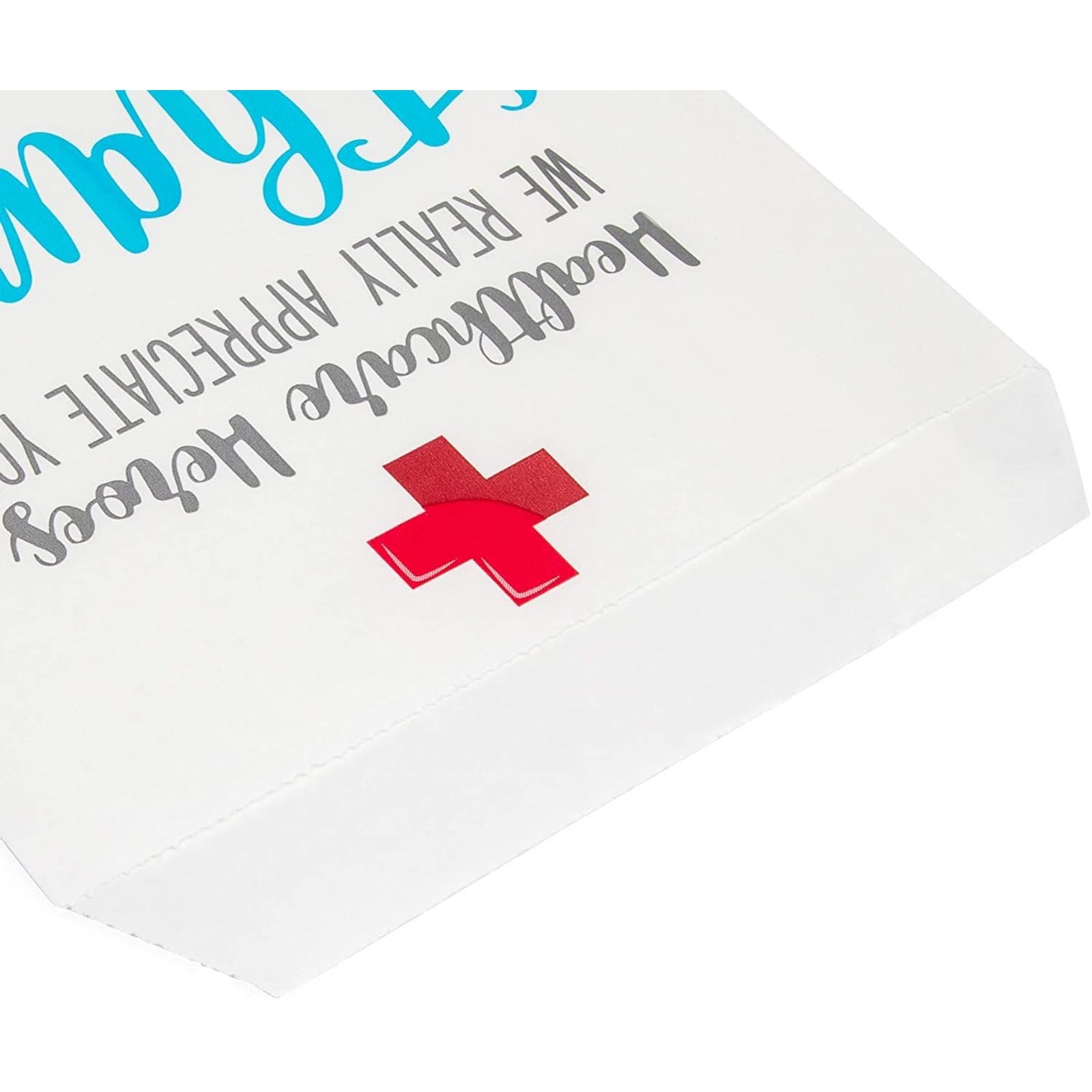 Sparkle and Bash Thank You Goodie Bags, Nurse Appreciation Gifts (5 x 7.5 in, 100 Pack)