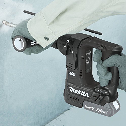Makita XRH06ZB 18V LXT Lithium-Ion Sub-Compact Brushless Cordless 11/16" Rotary Hammer, Accepts Sds-Plus Bits, Tool Only