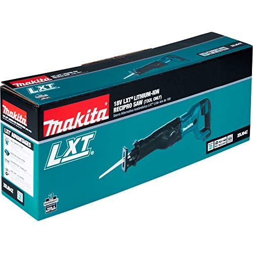 Makita XRJ04Z 18V LXT Lithium-Ion Cordless Recipro Saw, Tool Only, Blue