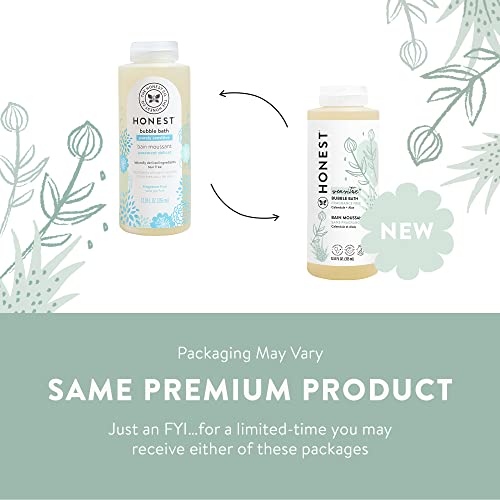 The Honest Company Foaming Bubble Bath | Gentle for Baby | Naturally Derived, Tear-free, Hypoallergenic | Fragrance Free Sensitive, 12 fl oz