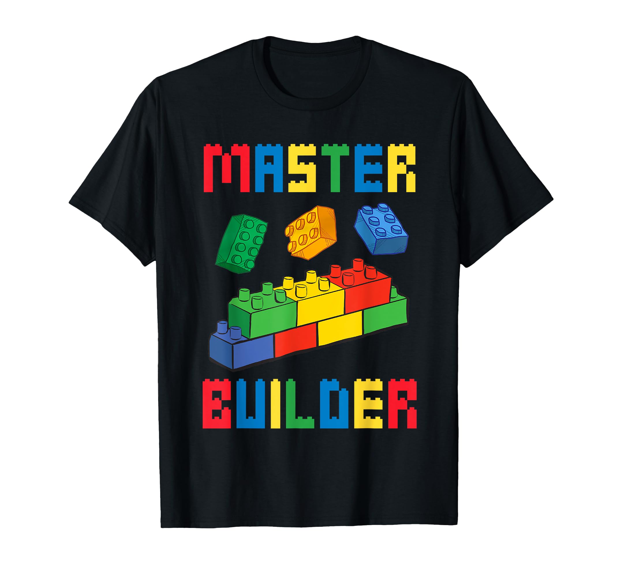 Brick Builder Funny Blocks Building Master Builder Toys Kids T-Shirt