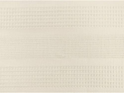 Minerva Textured Cotton Waffle Fabric Cream - per Yard