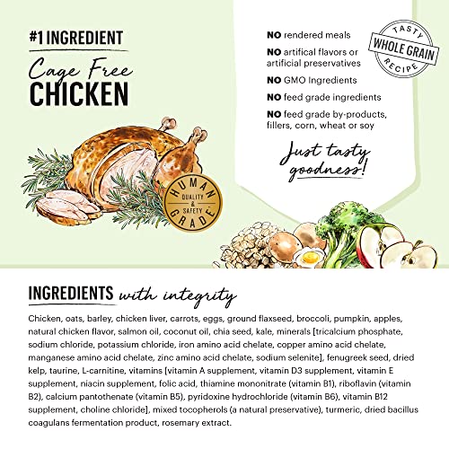 The Honest Kitchen Whole Food Clusters Puppy Whole Grain Chicken Dry Dog Food, 4 lb Bag