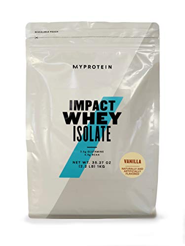 Myprotein Impact Whey Isolate Protein Powder (Vanilla, 2.2 Pound (Pack of 1))