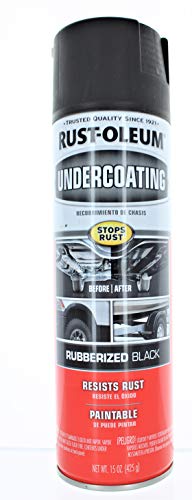 Rust-Oleum 15 Oz Black Rubberized Undercoating Spray Paint, Black, 6 Pack