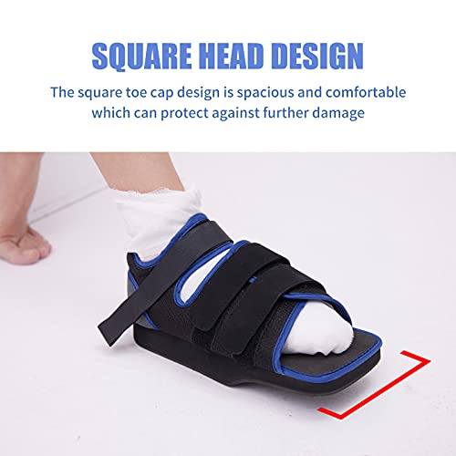 GHORTHOUD Offloading Post Op Shoe Forefoot Square Toe Foot Brace for Broken Toe Surgery Non Weight Medical Shoes for Men and Women(Medium)