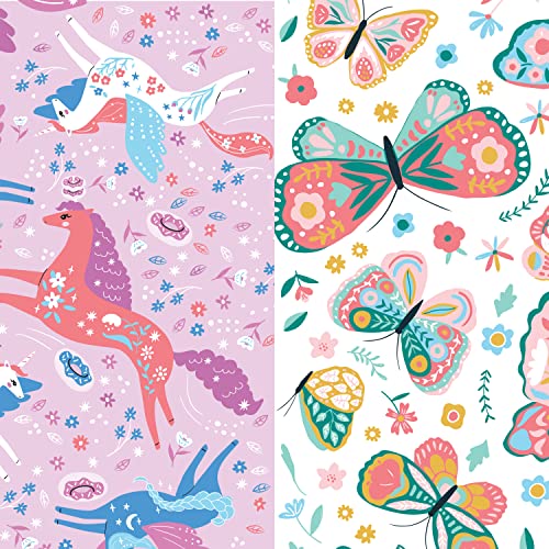 The Honest Company Clean Conscious Training Pants | Plant-Based, Sustainable Diapers | Magical Moments + Butterfly Kisses | Size 4T/5T (38+ lbs), 57 Count