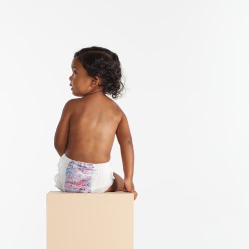 The Honest Company Clean Conscious Training Pants | Plant-Based, Sustainable Diapers | Magical Moments + Butterfly Kisses | Size 4T/5T (38+ lbs), 57 Count