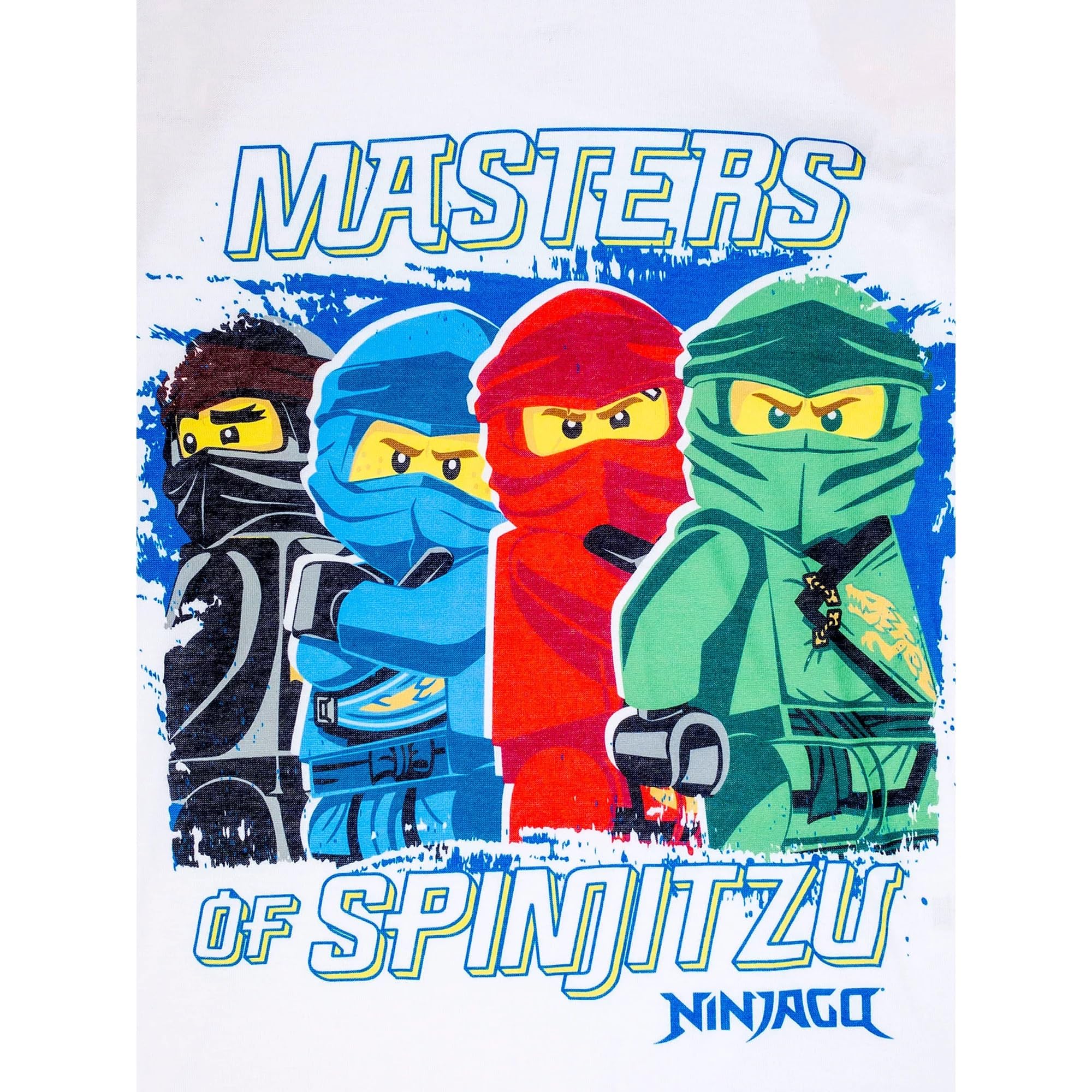 LEGO Ninjago Little/Big Boys Hooded Long Sleeve 2 Piece Pajama Set, Red/Grey, 6-7