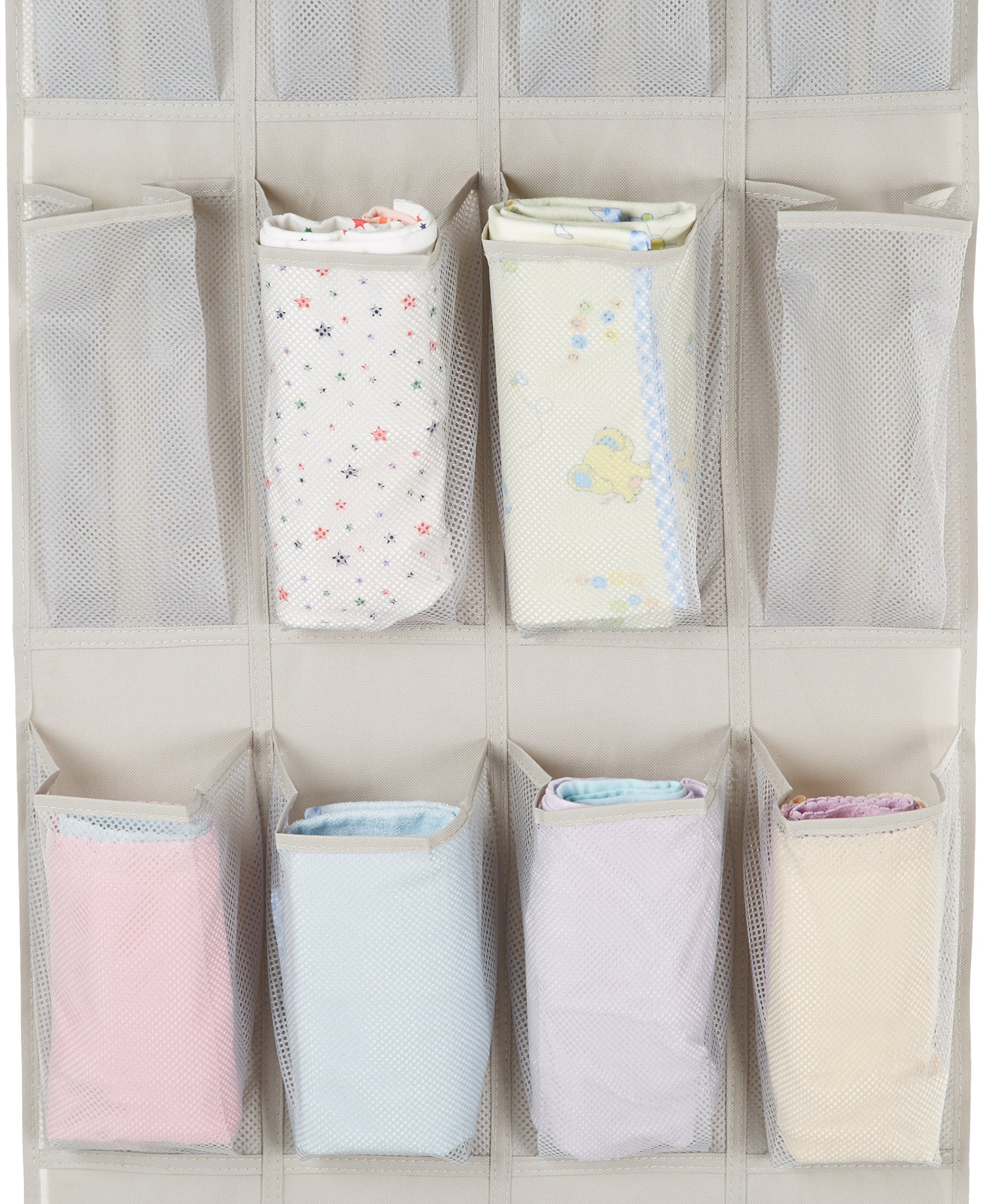 Amazon Basics 20-Pocket Over-the-Door Hanging Large-Size Shoe Organizer