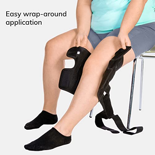 BraceAbility Plus Size ROM Knee Brace - Hinged Heavy-Duty Adjustable Compression Support Wrap for Large Thighs and Legs, Walking Pain, Osteoarthritis, Post-Surgery Recovery and Torn ACL or PCL (5XL)