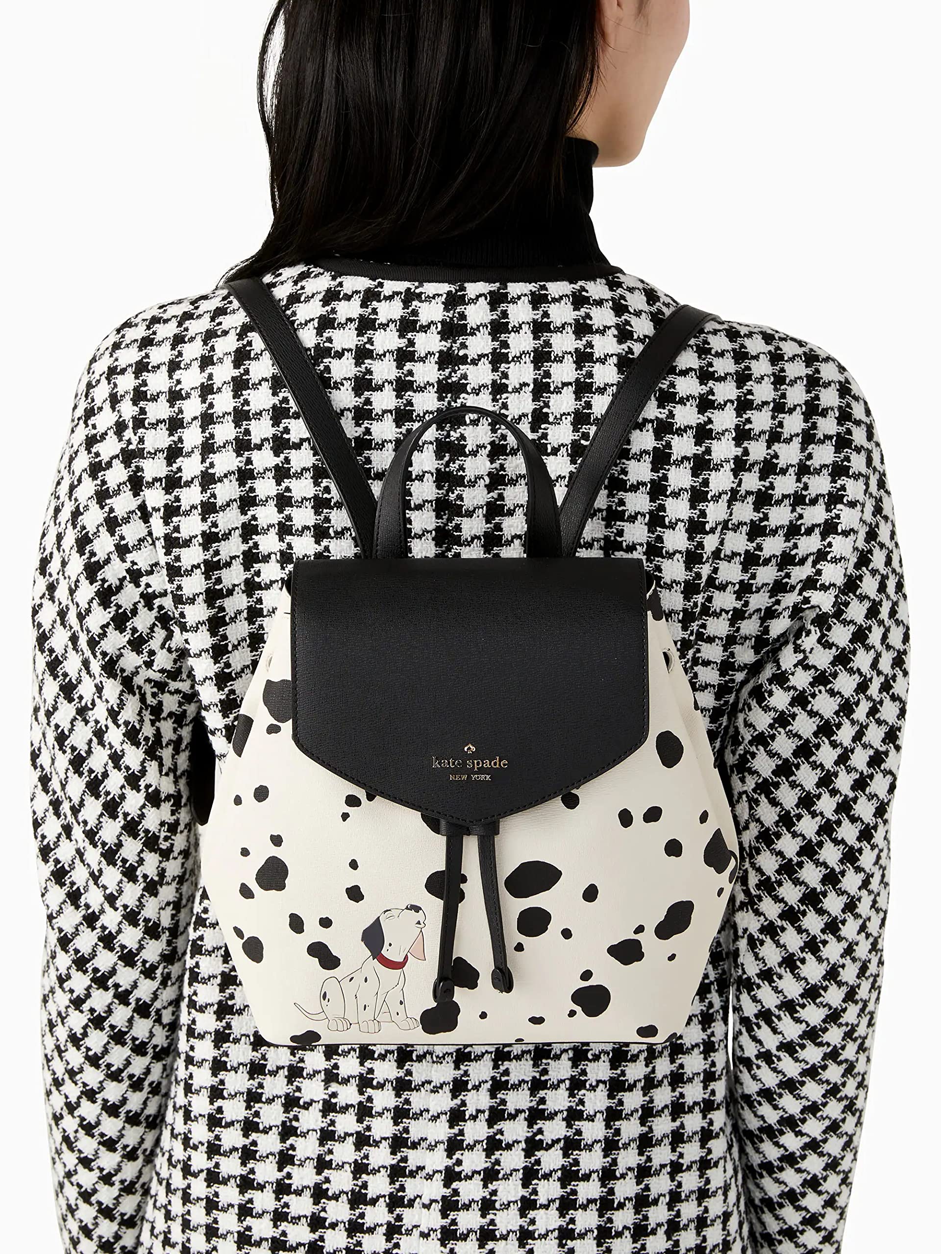Kate Spade New York Lizzie Medium Flap Backpack (Parchment Puppy)