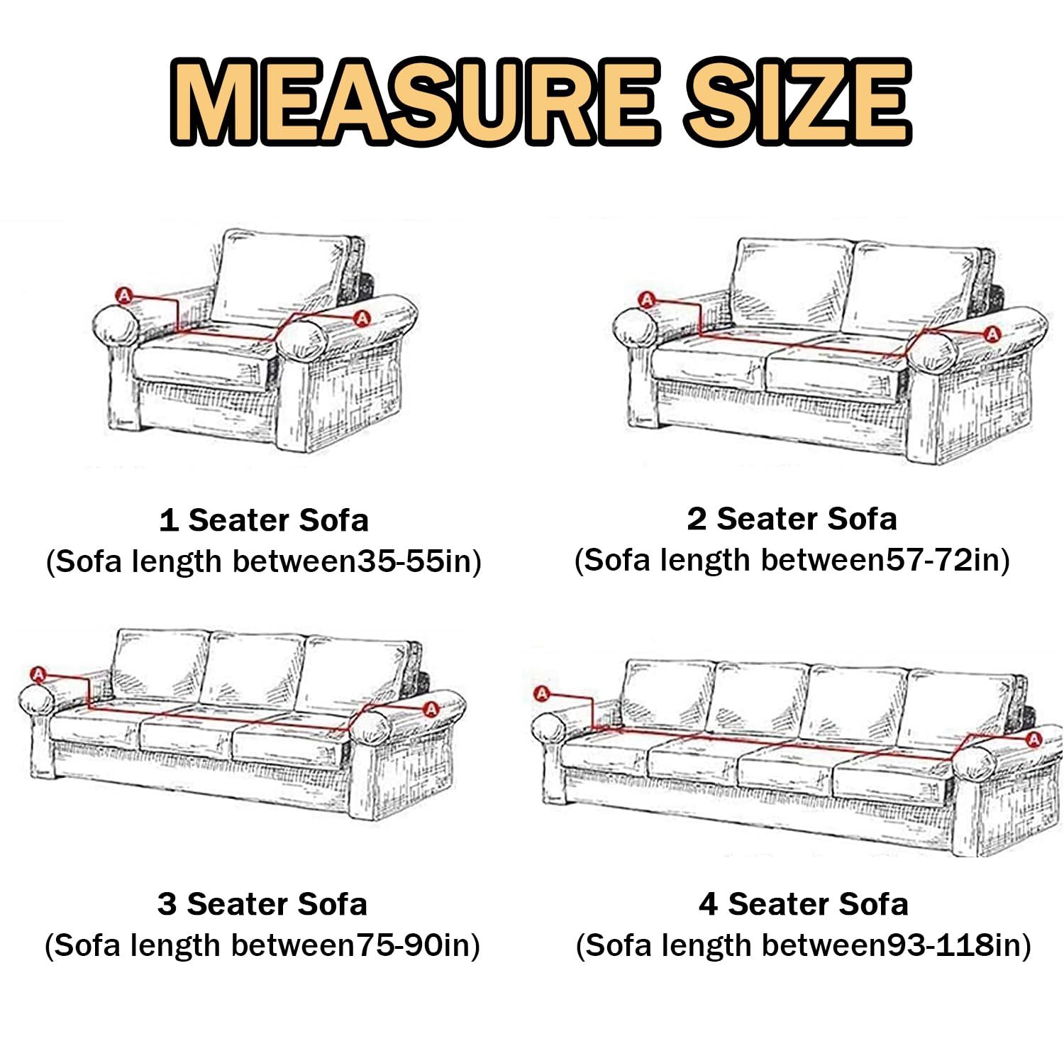 TongBF Stretch Fabric Sofa Cover Corner Cover for 1/2/3/4 Seater, Chair, Recliner, Sectional Sofa with Pillowcase As A Gift (Jacquard-Blue, 4 Seater)