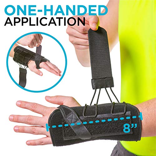 BraceAbility Gaming Wrist Brace - Video Game Support Guard for Console, Laptop, or PC Computer Keyboard and Mouse Gamer with Repetitive Strain Injury (RSI) Pain or Carpal Tunnel Syndrome (Left Hand)