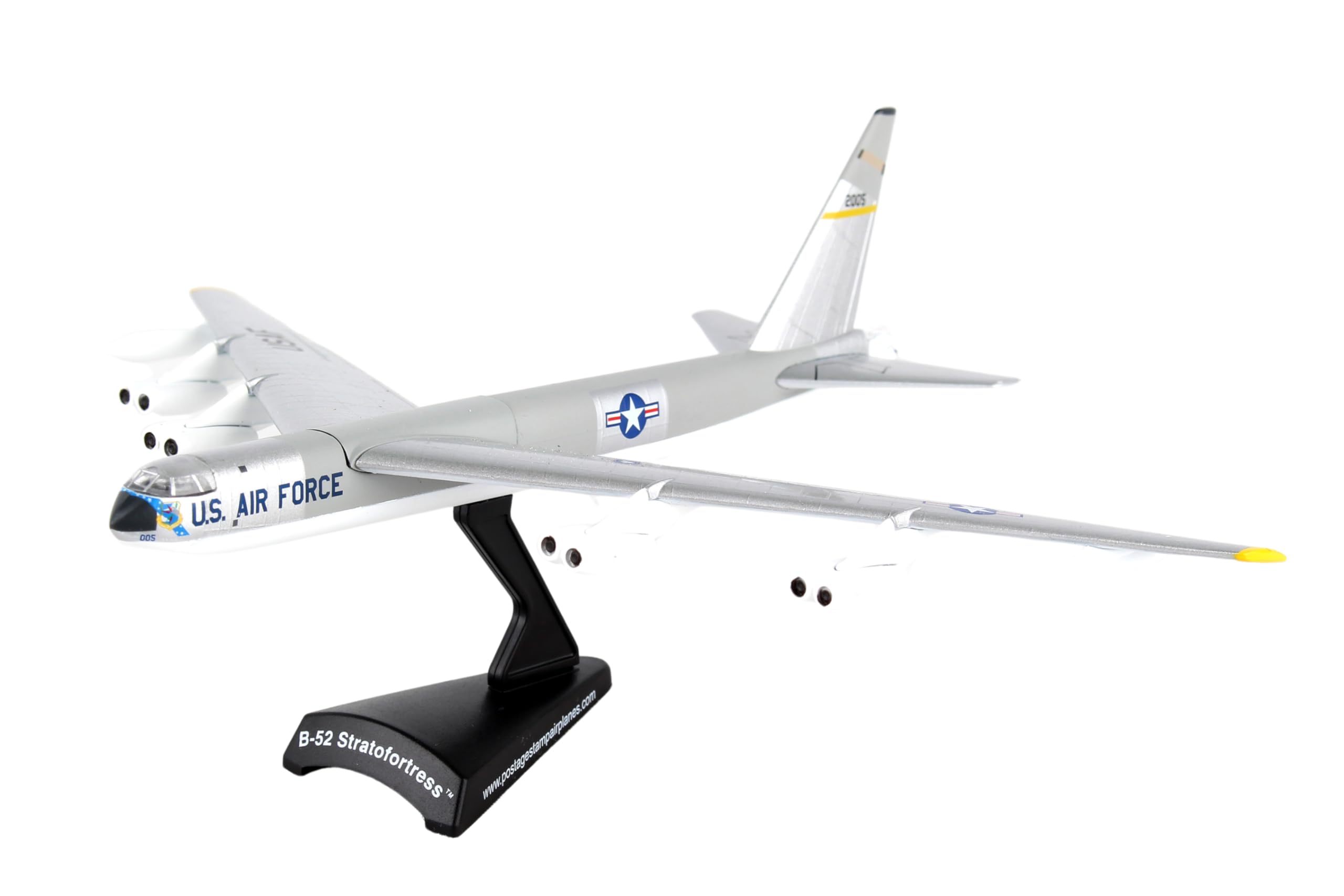 Daron Worldwide Trading Postage Stamp USAF B-52 Stratofortress 1/300 Silve Airplane Model