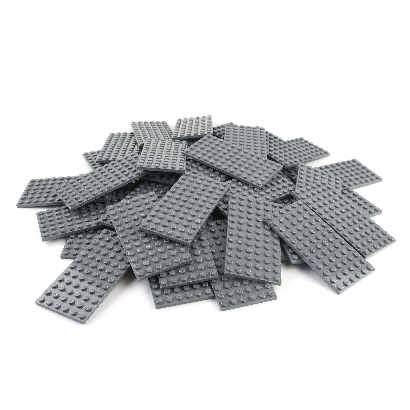 LEGO City - 4 Plates, 6 x 12 Studs, in New Dark Grey - 3028