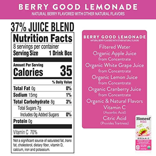 Honest kids Assorted Organic Juice Drink Variety Pack, 6 Fl Oz, (40 Count)